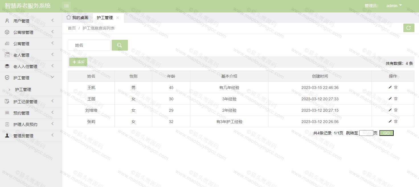 基于springboot的智慧养老系统